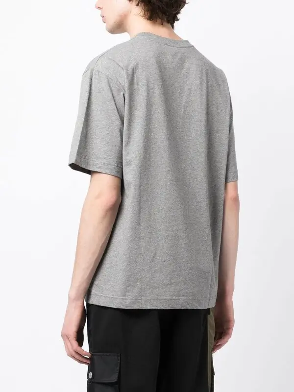 THE POWER FOR THE PEOPLE Logo Print Short-sleeve T-shirt - Grey