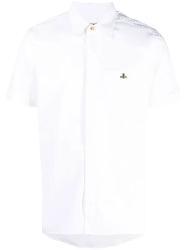VIVIENNE WESTWOOD Organic Cotton Short-sleeve Shirt - White