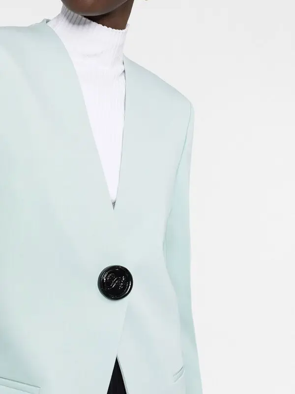 JIL SANDER Single-button Wool Blazer - Green