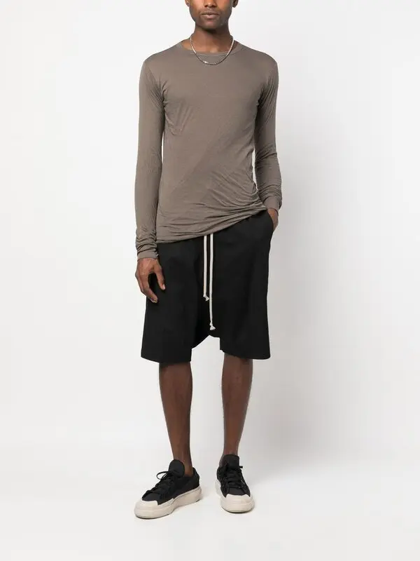Rick Owens Drop-crotch Bermuda Shorts