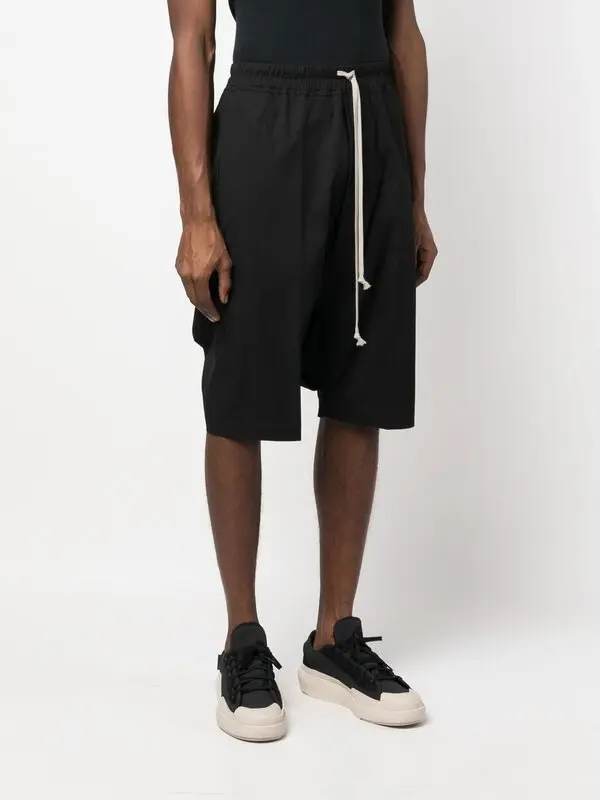 Rick Owens Drop-crotch Bermuda Shorts