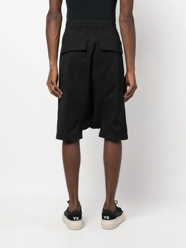 Rick Owens Drop-crotch Bermuda Shorts