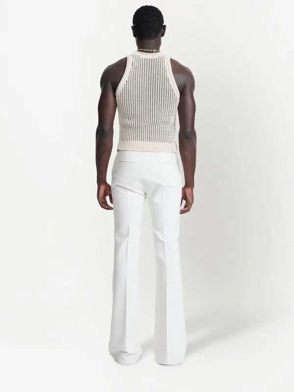 DION LEE Grid Mesh Tank Top - White