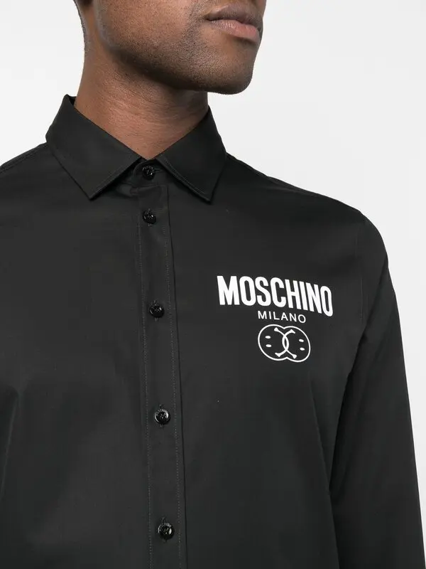 Moschino Chest Logo-print Detail Shirt