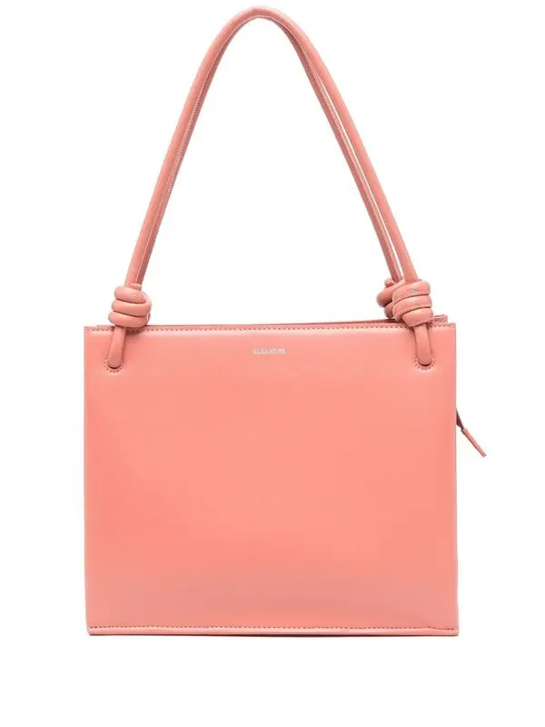 JIL SANDER Knot-detail Leather Tote Bag