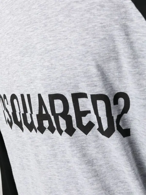 Dsquared2 Logo-print Long-sleeve T-shirt - Grey