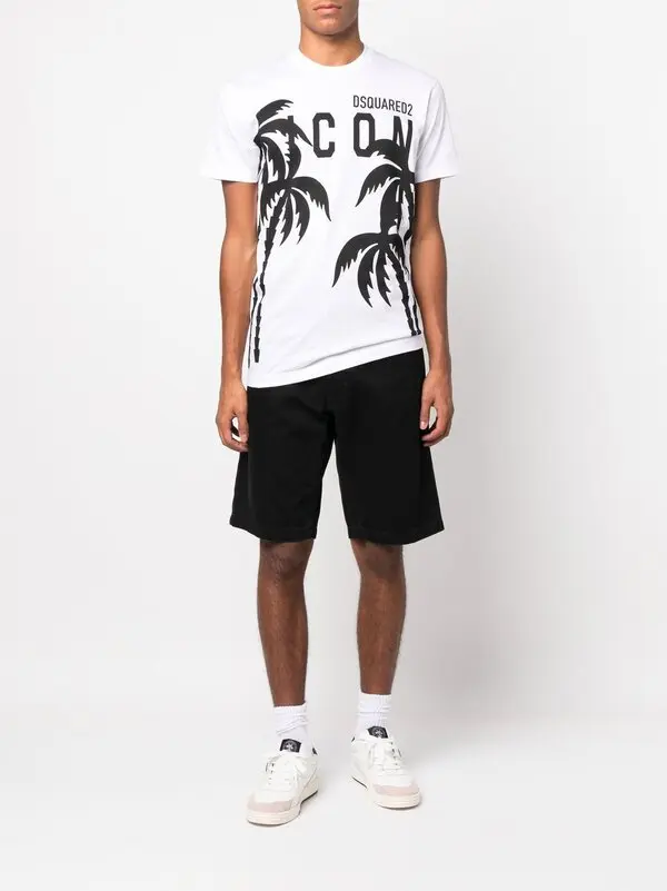 Dsquared2 Palm Tree Logo-print T-shirt