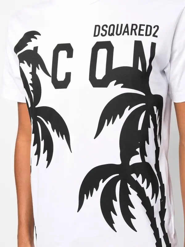 Dsquared2 Palm Tree Logo-print T-shirt