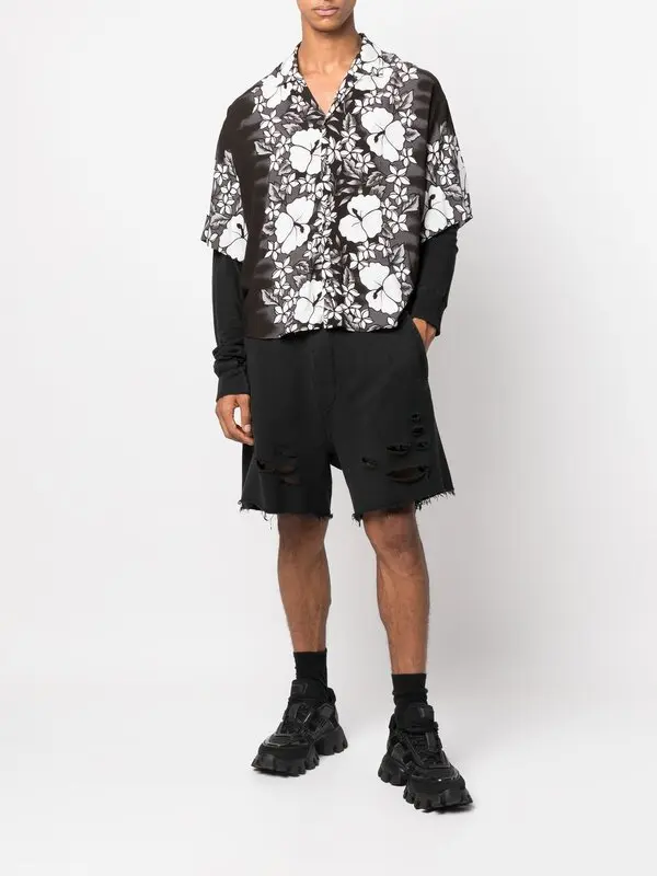 Dsquared2 Floral-print Layered Shirt