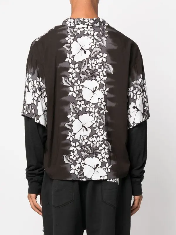 Dsquared2 Floral-print Layered Shirt
