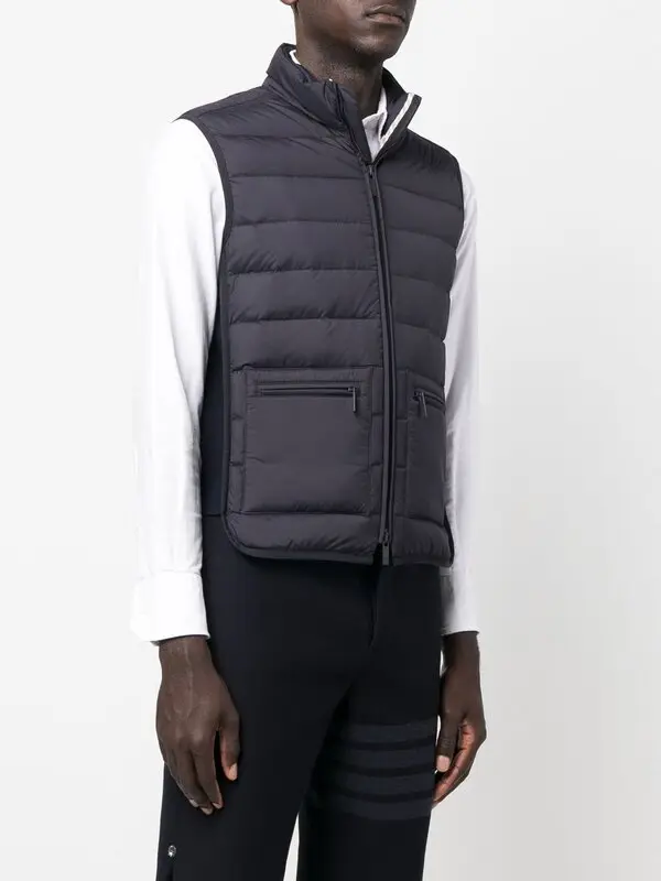 Thom Browne Down-feather Padded Gilet - Blue