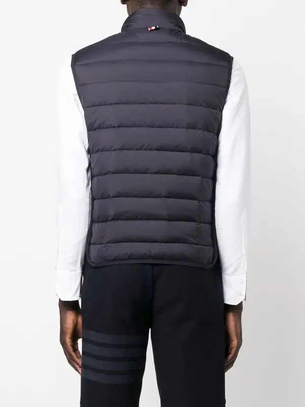 Thom Browne Down-feather Padded Gilet - Blue