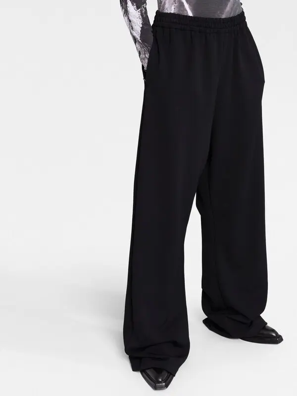 Balenciaga Wide-leg Trousers - Black