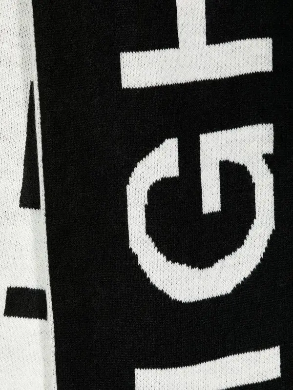 NEIGHBORHOOD Intarsia-knit Logo Scarf