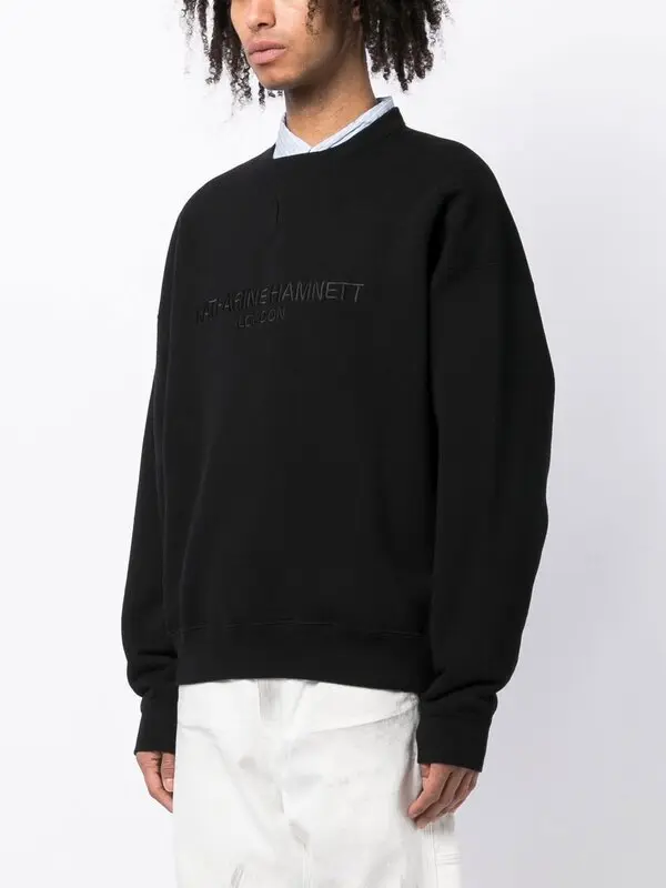 NEIGHBORHOOD Embroidered Logo Cotton Sweatshirt - Black