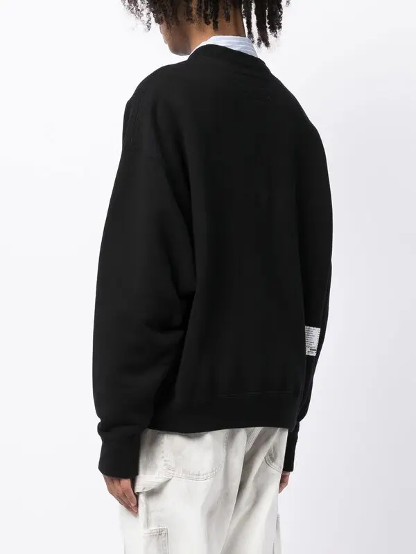 NEIGHBORHOOD Embroidered Logo Cotton Sweatshirt - Black