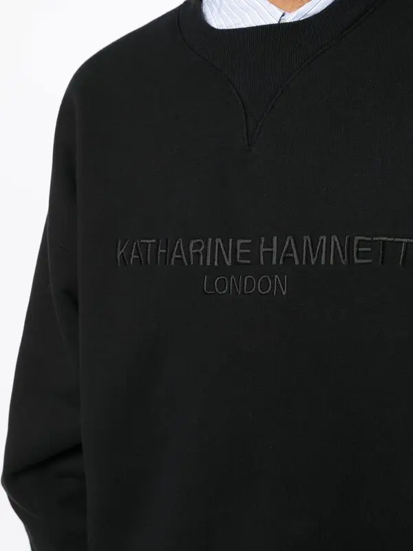 NEIGHBORHOOD Embroidered Logo Cotton Sweatshirt - Black