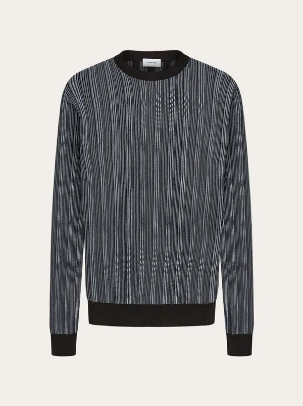 FERRAGAMO Crew Neck Sweater - Brown