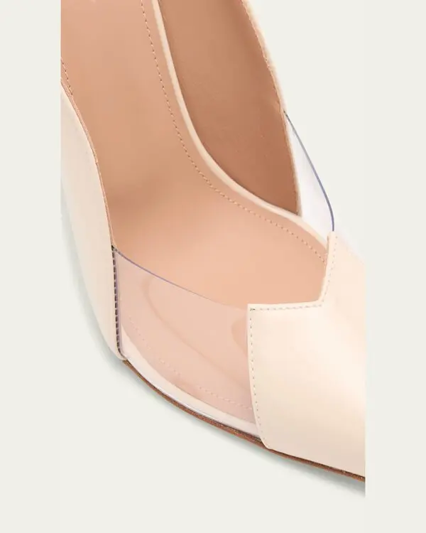 MALONE SOULIERS Malia Patent Leather Pumps With Ankle Strap