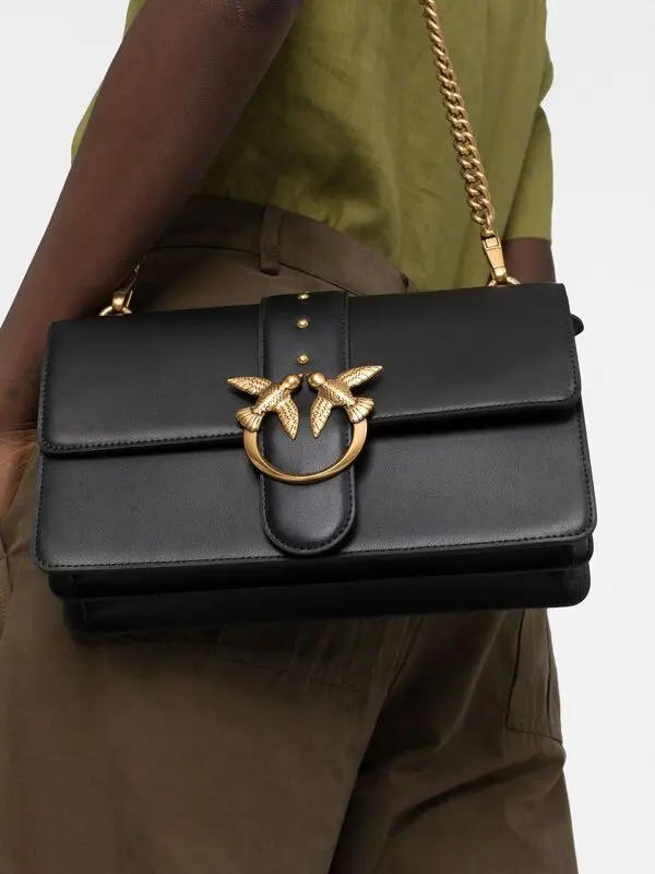Pinko Love Birds Crossbody Bag - Black