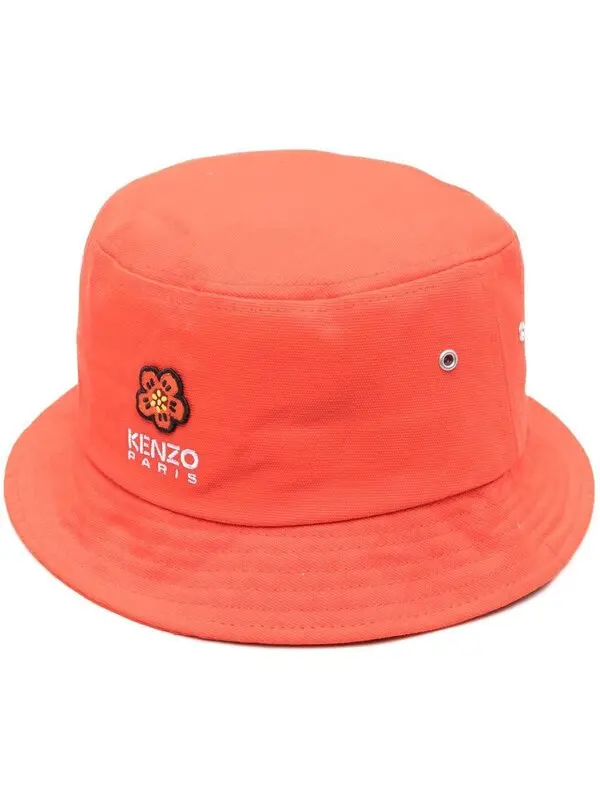 Kenzo Cotton Logo-ebroidered Bucket Hat