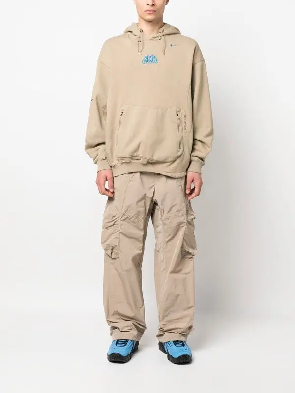 Nike X Off White Swoosh-logo Detail Hoodie
