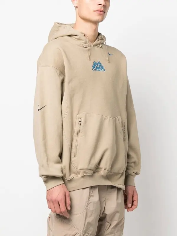Nike X Off White Swoosh-logo Detail Hoodie