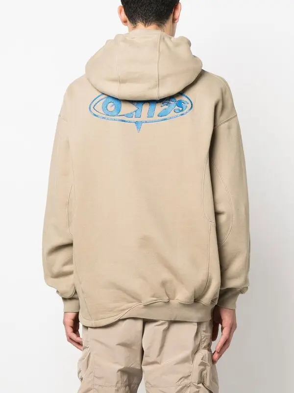 Nike X Off White Swoosh-logo Detail Hoodie