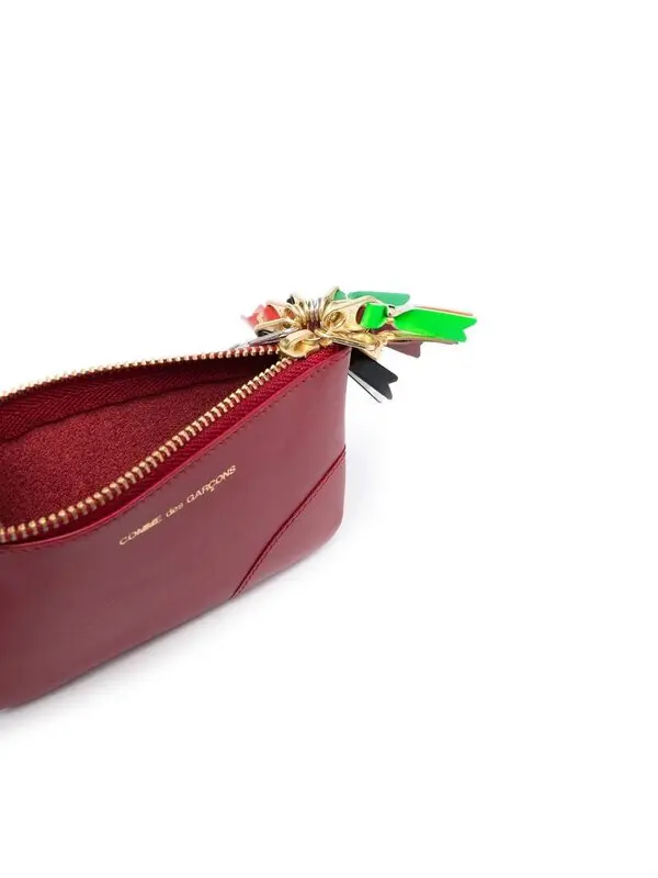 Comme Des Garçons Zip-detailing Leather Wallet