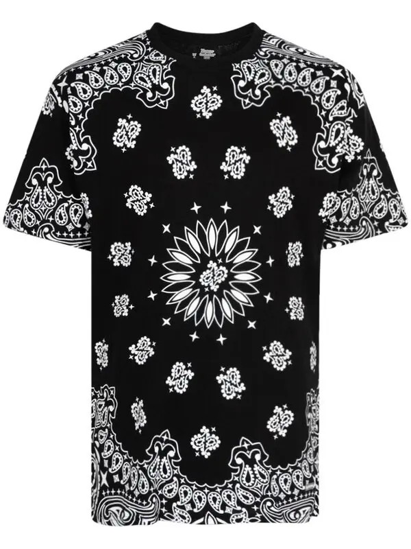 Supreme X Hanes Two-pack Bandana Tagless T-shirt - Black
