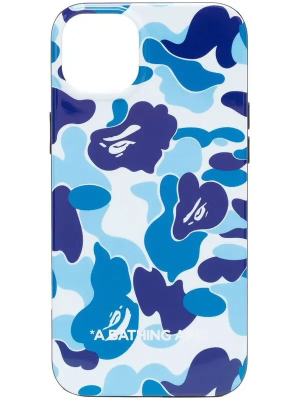 A BATHING APE Abstract-print Iphone 14 Plus Case - Blue
