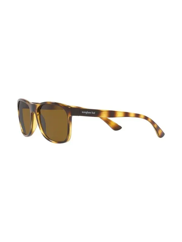 SUNGLASS HUT Tortoiseshell Square Frame Sunglasses - Brown