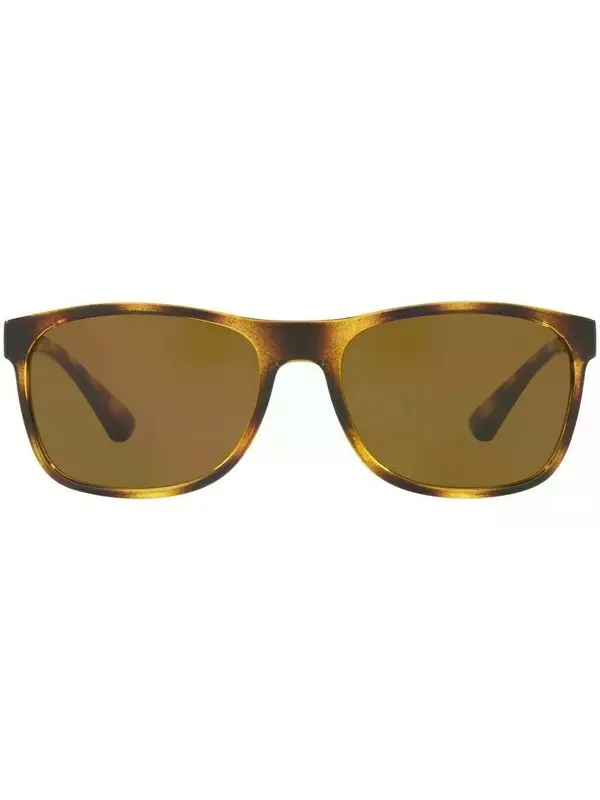 SUNGLASS HUT Tortoiseshell Square Frame Sunglasses - Green