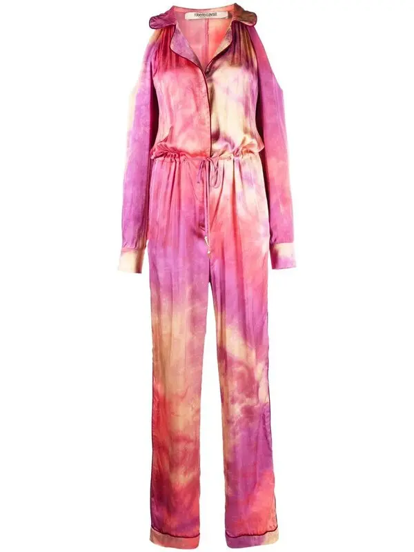 Roberto Cavalli Tie-dye Jumpsuit - Pink