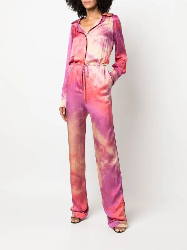 Roberto Cavalli Tie-dye Jumpsuit