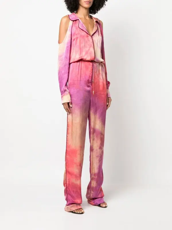 Roberto Cavalli Tie-dye Jumpsuit