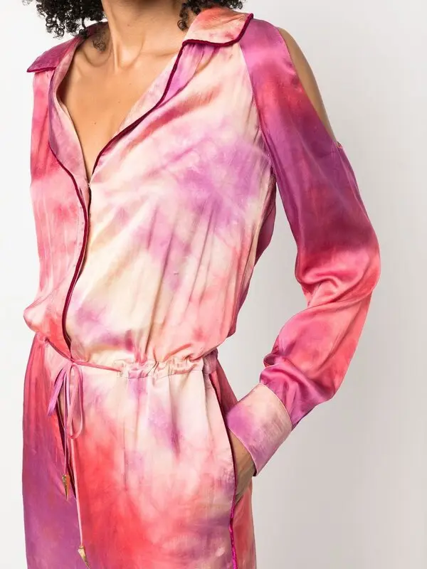 Roberto Cavalli Tie-dye Jumpsuit