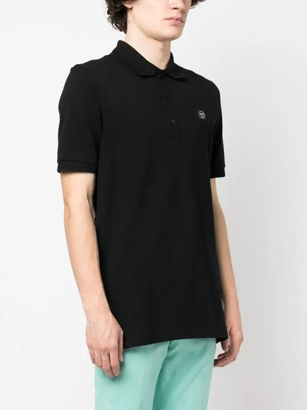 Philipp Plein Snake-logo Polo Shirt - Black