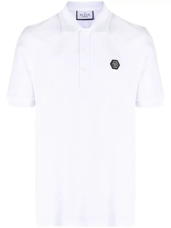 Philipp Plein Snake-logo Polo Shirt - White