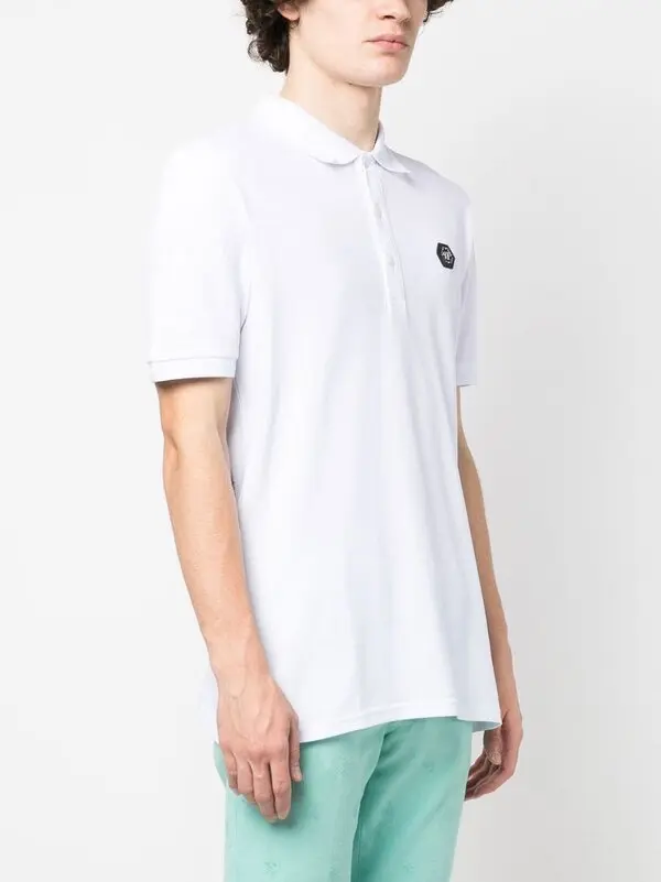 Philipp Plein Snake-logo Polo Shirt - White