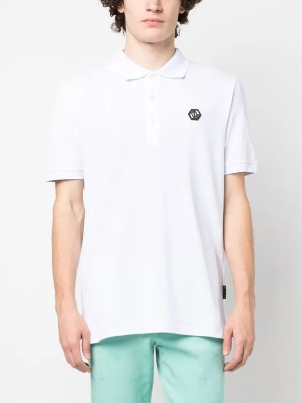 Philipp Plein Snake-logo Polo Shirt - White