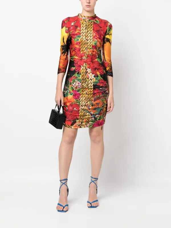Philipp Plein Hawaii-print Mini Dress