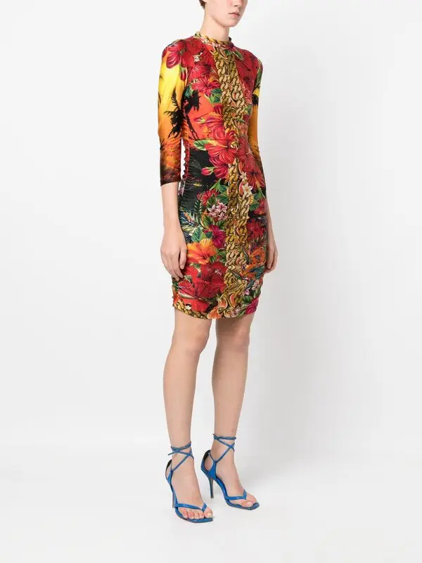 Philipp Plein Hawaii-print Mini Dress
