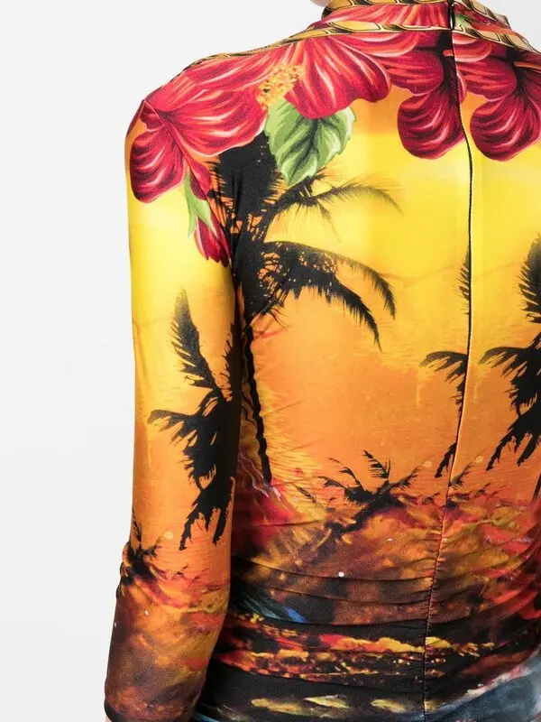 Philipp Plein Hawaii-print Mini Dress