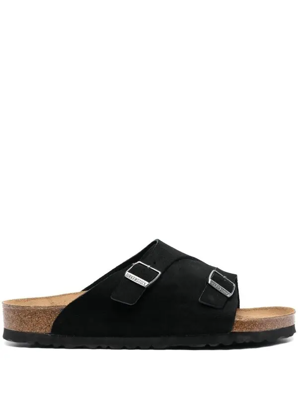 BIRKENSTOCK Zürich Suede Sandals - Black