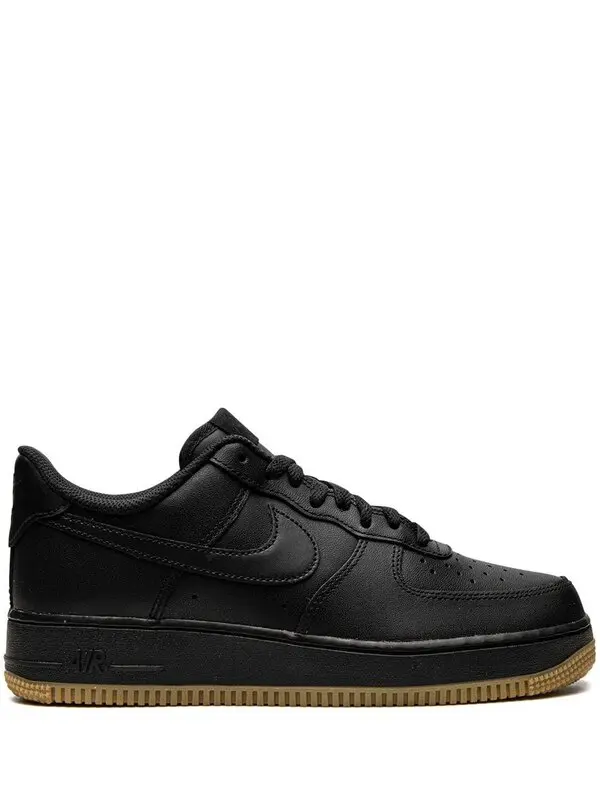Nike Air Force 1 Low '07 Gum Sneakers - Black