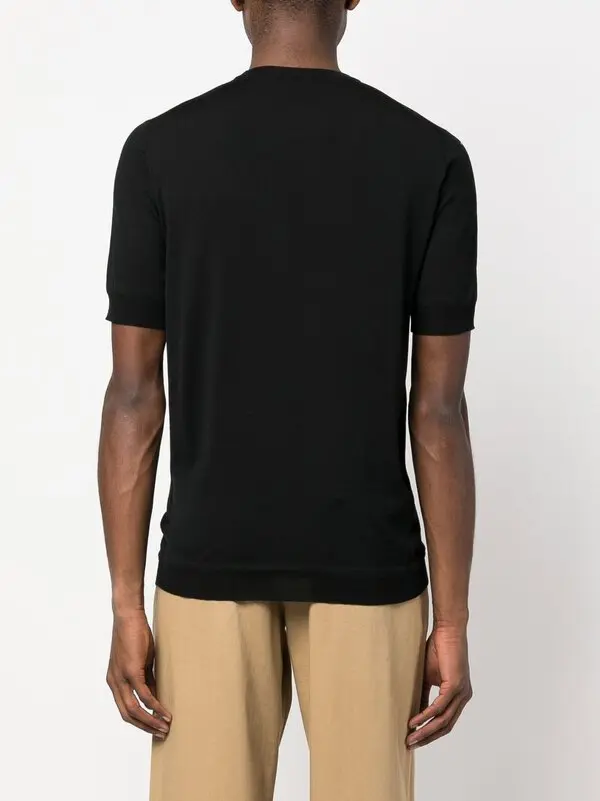 GOES BOTANICAL Merino Wool Crew-neck T-shirt - Black