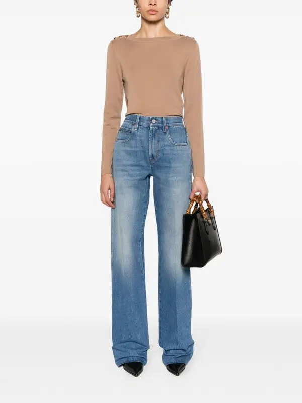 Gucci Shoulder-button Cashmere Jumper