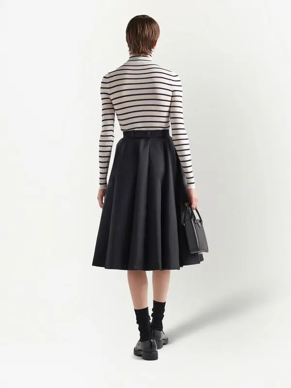 Prada Pleated Midi Skirt