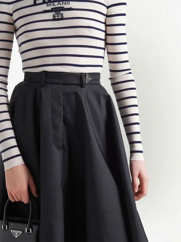 Prada Pleated Midi Skirt